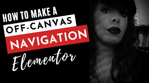 How To Create An Off Canvas Menu Elementor Tutorial YouTube