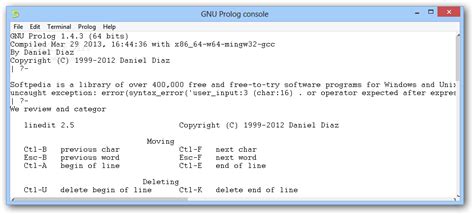 Gnu Prolog Console 144 Download Screenshots