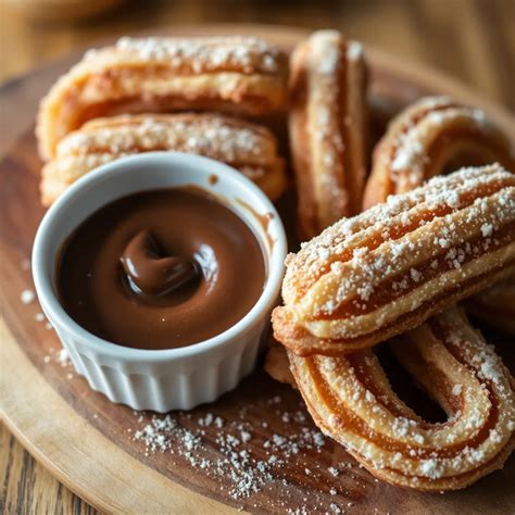 Crispy Cinnamon Sugar Churros With Decadent Chocolate Dipping Sauce