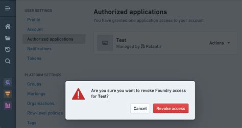 Third Party Applications • Authorizing Third Party Application Access