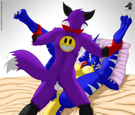 Rule 34 Anthro Blue Skin Canine Dragon Dragon Rage2 Dragonrage Female Fox Furry Furry Only
