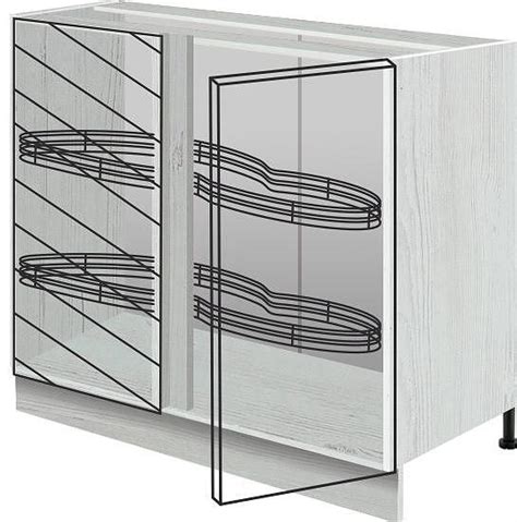 Долен кухненски шкаф Премио ъглов десен с 1 врата и механизъм 60 110 см