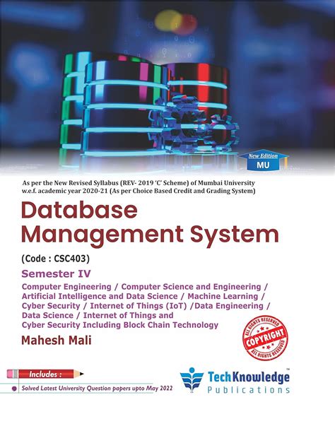 Database Management System For Mumbai University Be Computer Engineering Sem 4 Books
