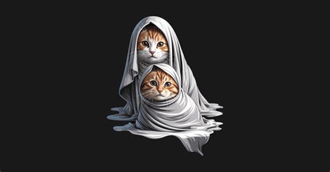 Ghost Cat Meme Funny Halloween Ghost Cat Meme T Shirt Teepublic