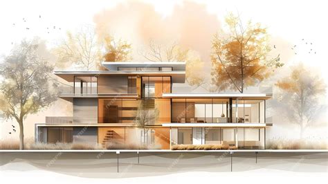 Premium Photo Sketch Layout Of Residential Buildings With Site Plan And Interior Design