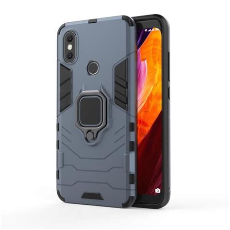 Coque Xiaomi Mi A Double Couche Tui Avec Anneau Kickstand Anti Choc Housse Protection Pour