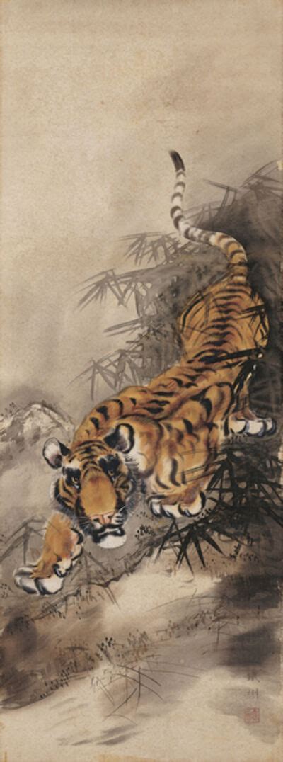 Lin Yu Shan 林玉山 Hares At Night 1939 Artsy