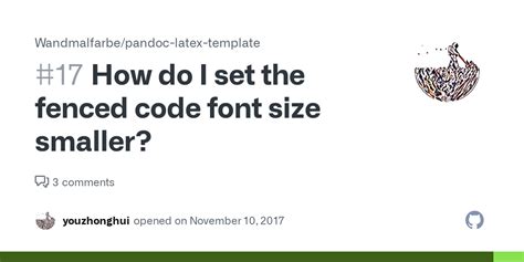 how do i set the fenced code font size smaller · issue 17