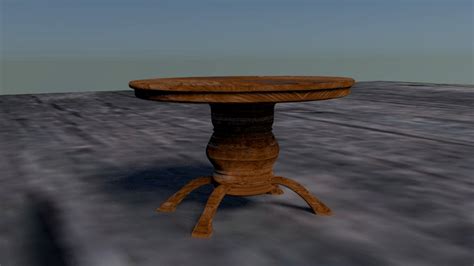 Circular Table 3d Model