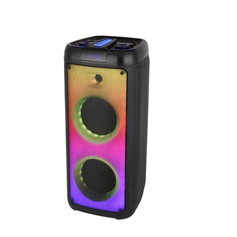 Dual 8 Inch Party Bluetooth Speaker With Flashing Light And Tws