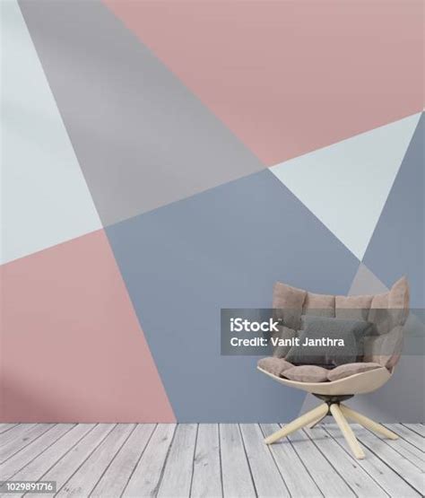 안락의 자 화이트 다채로운 벽 배경으로 거실 인테리어 화려한 벽 이랑 0명에 대한 스톡 사진 및 기타 이미지 0명 3차원 형태 가정의 방 Istock
