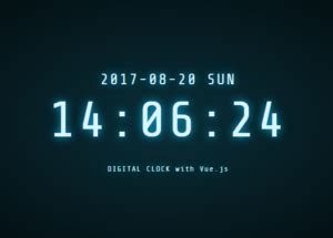 Digital Clock With Vue Js Vue Script