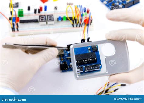 Computer Programming Microelectronics Stock Photo Image Of Desk Approach