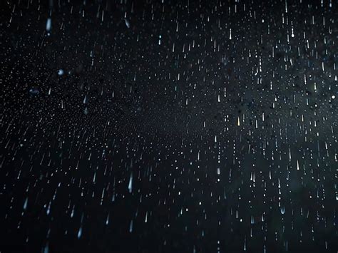 Beautiful Particle Effect Of Rainy Moment Premium Ai Generated Image