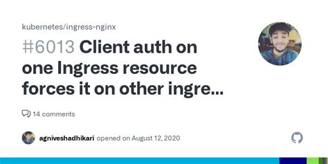 Client Auth On One Ingress Resource Forces It On Other Ingress