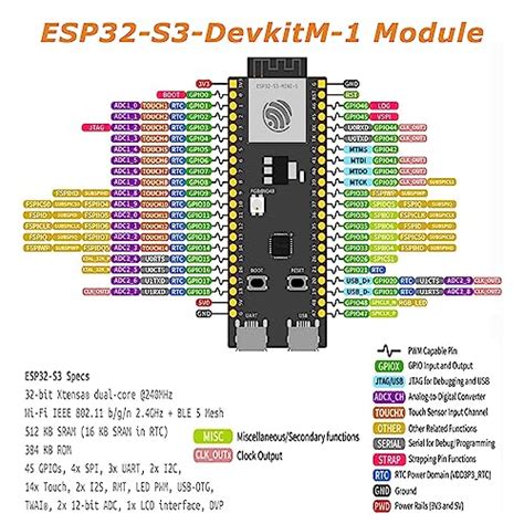 esp32 s3 devkitc 1 xtvtx 3 pieces esp32 s3 wroom 1 n16r8 development boards 16m external flash