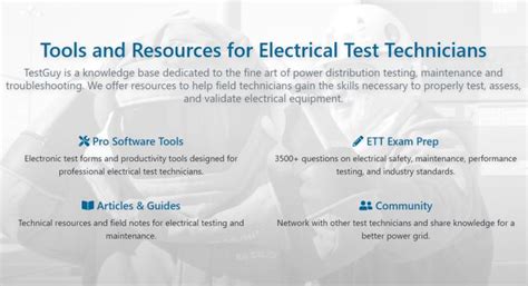 Testguy On Linkedin Join Our Knowledge Sharing Hub For Electrical Test Technicians