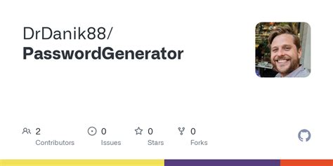 Github Drdanik88 Passwordgenerator