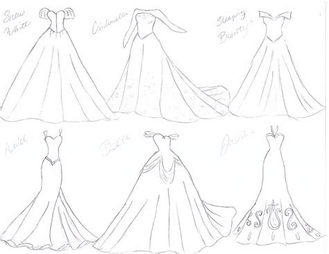 Dress Drawing Princess At Amy Mcleod Blog