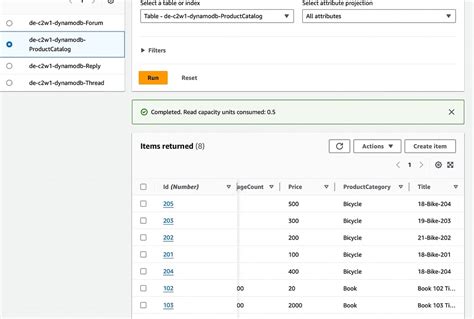 Course 2 Introduction To Source Systems DynamoDB Practice Lab 2