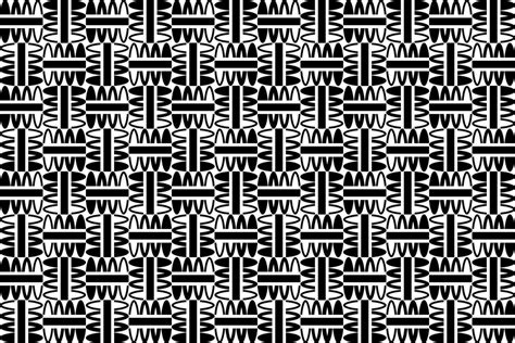 Abstract Seamless Repeating Pattern Black And White Seamless Geometric Textile Pattern