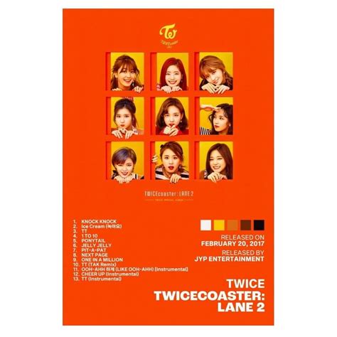 Twice Twicecoaster Lane Album Cover Music Poster K Pop Home Decor For