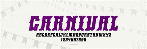 서커스와 카니발 빈티지 대담하고 강한 디스플레이 글꼴 포스터 축제 축하 및 파티의 오래된 미국과 멕시코 스타일의 벡터 서체