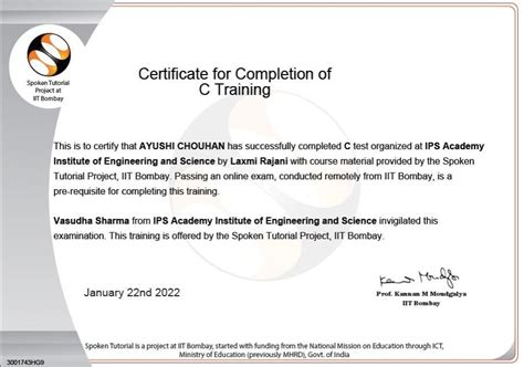 Iitbombay Cprogramming Training Ayushi Chouhan