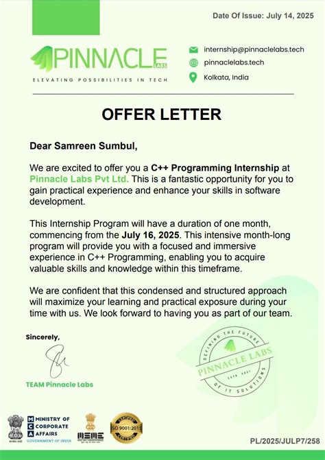 Pinnaclelabs Internship2025 Samreen Sumbul