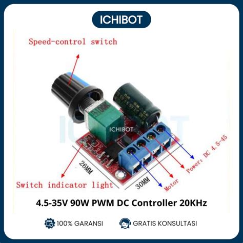Pwm Motor Dc Speed Controller 5v 35v 5a Switch Function Led Dimmer