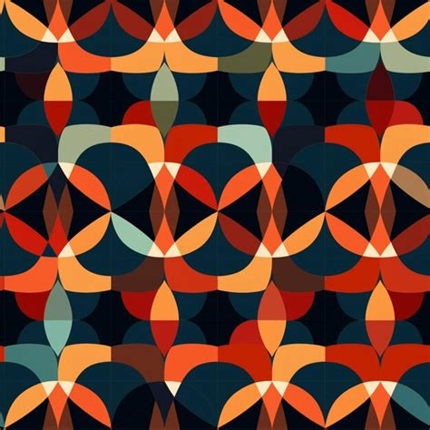 Premium Ai Image A Close Up Of A Pattern Of Circles And A Star Generative Ai