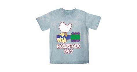 Woodstock T Shirt 1969 Music Festival Outline Merchbar Exclusive