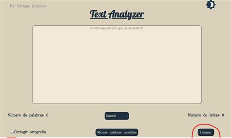 Github Enriquegs07textanalyzer Aplicacion Para Analizar Textos Online