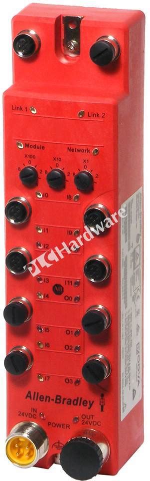 Plc Hardware Allen Bradley 1732es Ib12xob4 Armorblock Guard Ethernet I O
