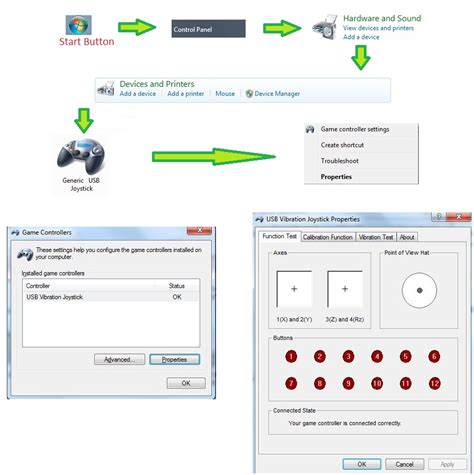 BunHead PC D C Generic USB Joystick Check
