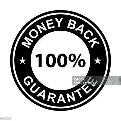 그래픽 디자인 로고 웹 사이트 소셜 미디어 모바일 앱 Ui 일러스트 레이 션을위한 100 돈 뒤 보증 아이콘 벡터 가격에 대한 스톡 벡터 아트 및 기타 이미지 Istock