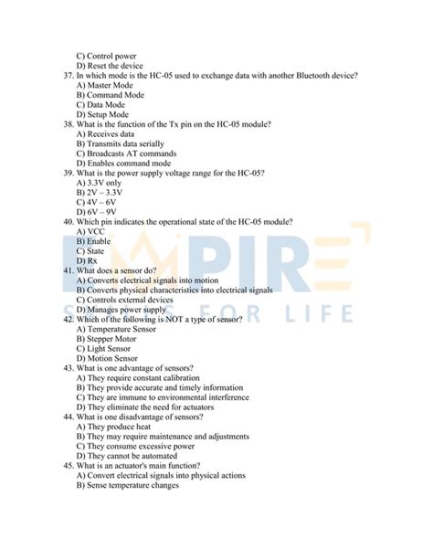 Mcq Internet Of Things Arduino Progreams Embedded C Types Of Arduino Pdf