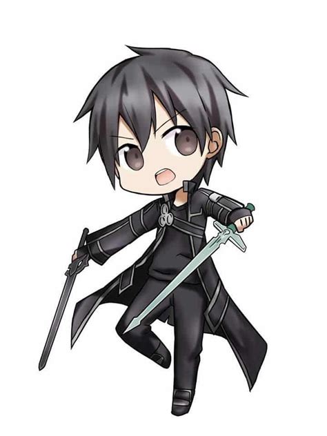 Nh Kirito Chibi Cute H Nh Nh Kirito V Asuna Chibi P