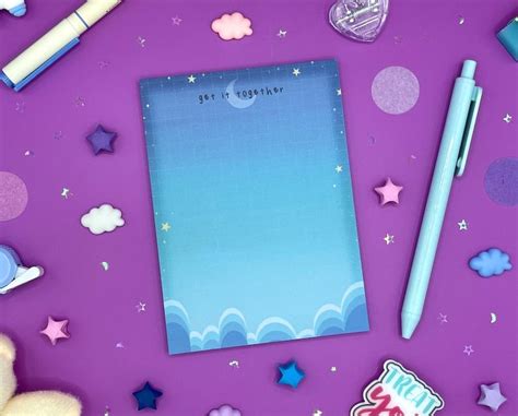 Celestial Notepad Cute Memo Notepad T For Her