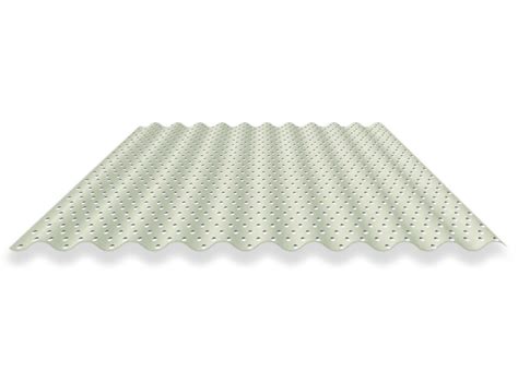 Corrugated Perforated Acoustic Pattern 0 42bmt Colorbond Off White Only Northside Roofing