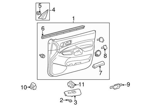 Exploring The Anatomy Of 2006 Toyota Tacoma Doors A Detailed Diagram