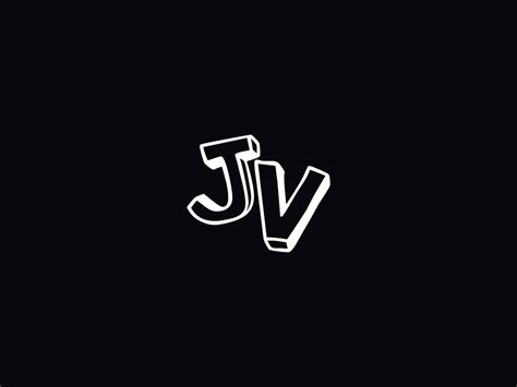 Minimal Jv Letter Logo Creative Jv Logo Icon Vector 20714456 Vector