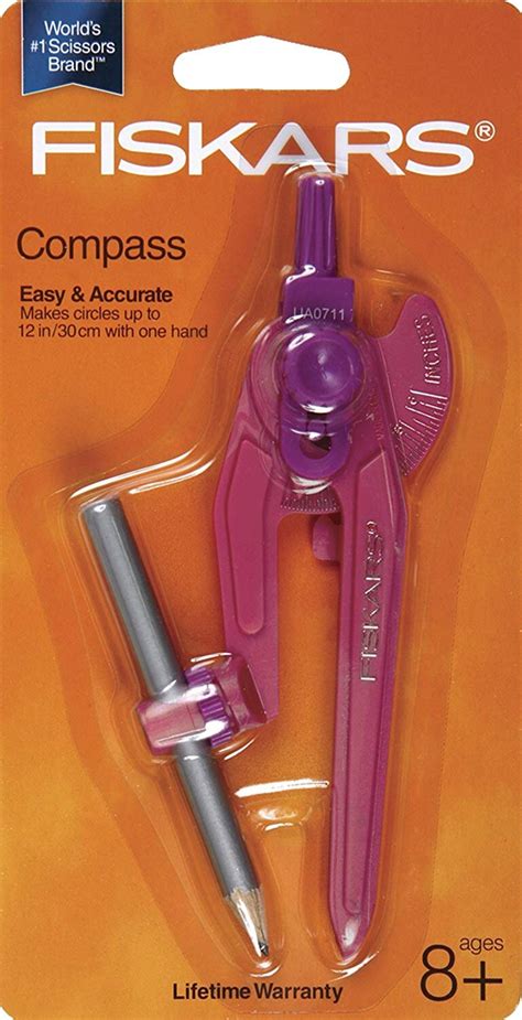 Fiskars 12 95300j Plastic Compass Ages 8 Assorted Colors Etsy