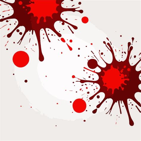 Vibrant Abstract Art With Red Splatter And White Background Premium Ai Generated Vector