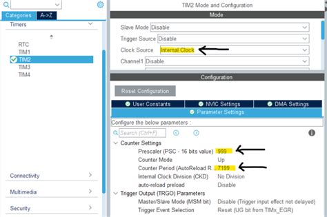 Stm32 Timer Interrupt Hal Example Timer Mode Lab Deepblue