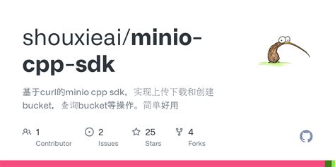github shouxieai minio cpp sdk 基于curl的minio cpp sdk，实现上传下载和创建bucket