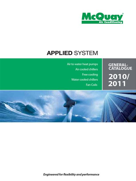 Catalog Mcquay Prom 2011 Eng Pdf Air Conditioning Heat Pump
