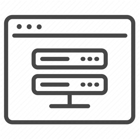 Software Development Web App Server Database Application Icon