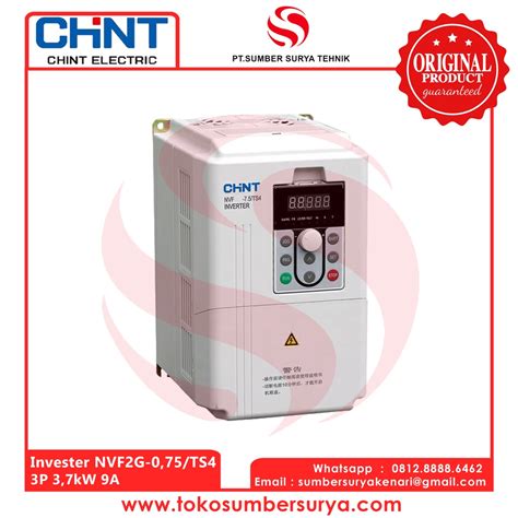 Jual Inverter Nvf2g 37 Ts4 Nvf2g 37ts4 3p 37 Kw 9a Chint
