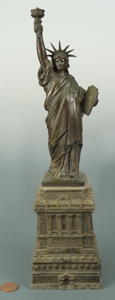 Lot Statue Of Liberty Committee Model Circa Case Auctions